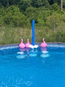 Relaxation Station Swimming Pool Table and Stools