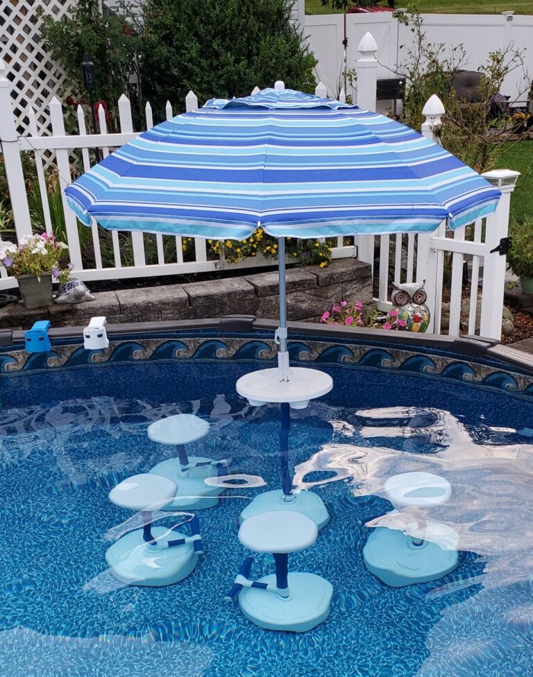 Relaxation Station Swimming Pool Table and Stools