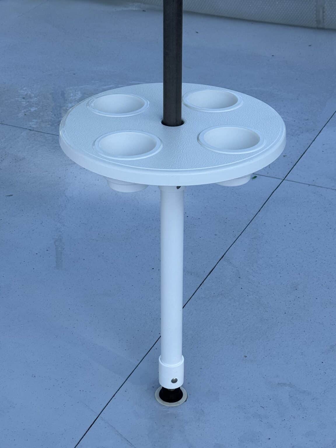 Baja Table Sun Shelf Umbrella Table for Ledge in Swimming Pool