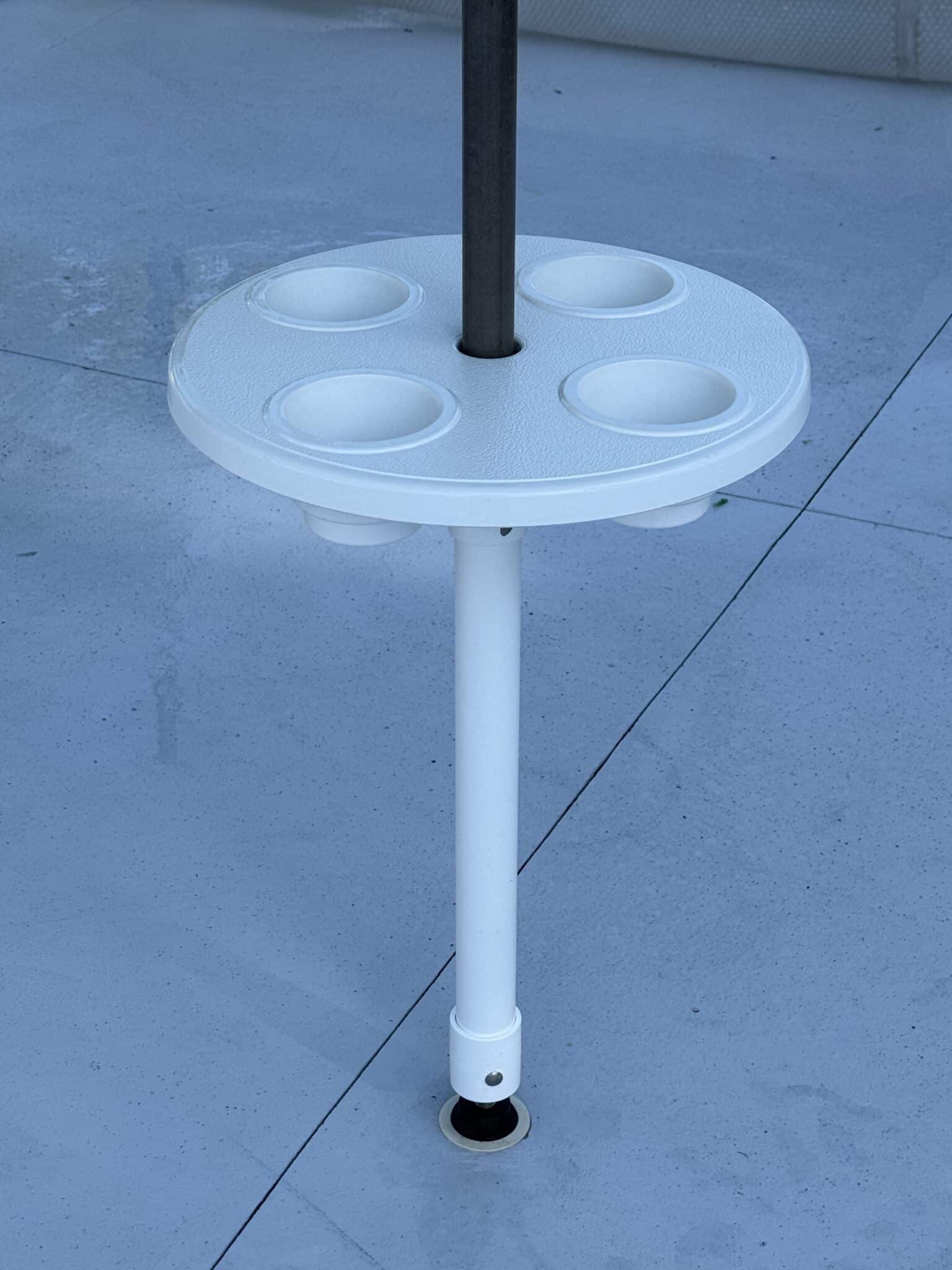 Baja Table Sun Shelf Umbrella Table for Ledge in Swimming Pool